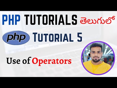 Learn PHP Tutorials in Telugu Lesson 5 Use of Operators - Mind Luster