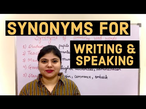 Ielts Writing And Speaking Synonyms || Mostly Used Synonyms|| #ielts #ieltsspeaking #synonyms