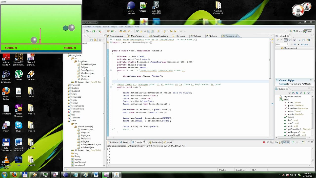 How to make a simple pong game in java-tutorial 14