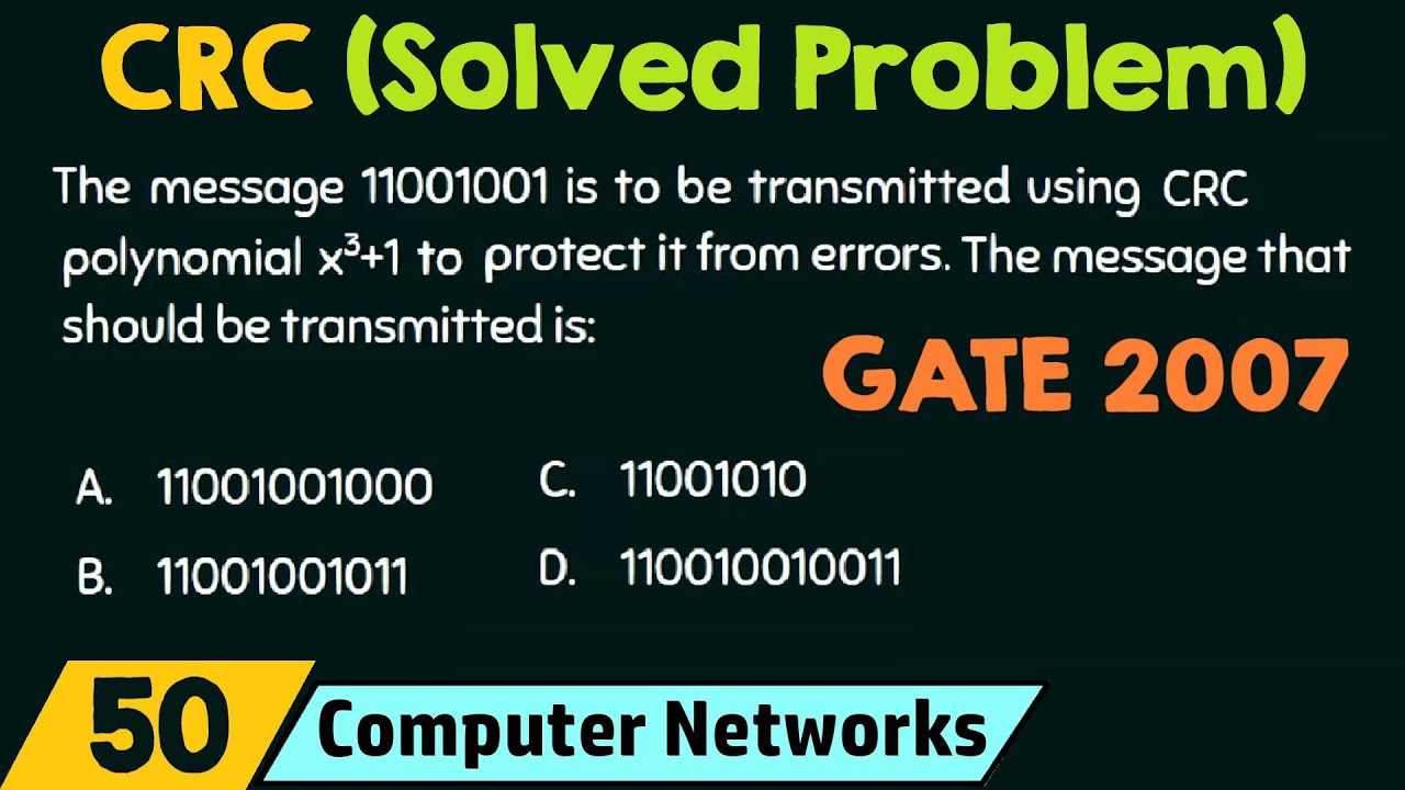 Understanding Cyclic Redundancy Check: A Step-by-Step Problem Solving ...