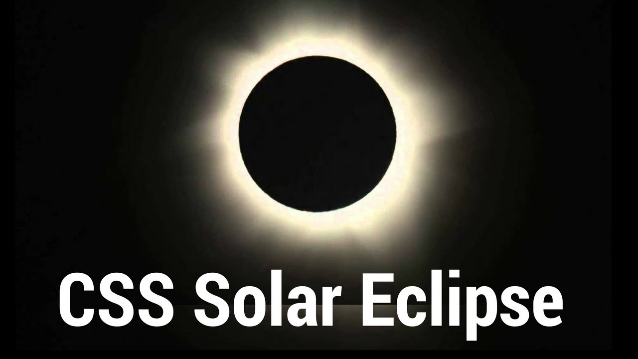 CSS Solar Eclipse Page Loader | Eclipse Loading Animation