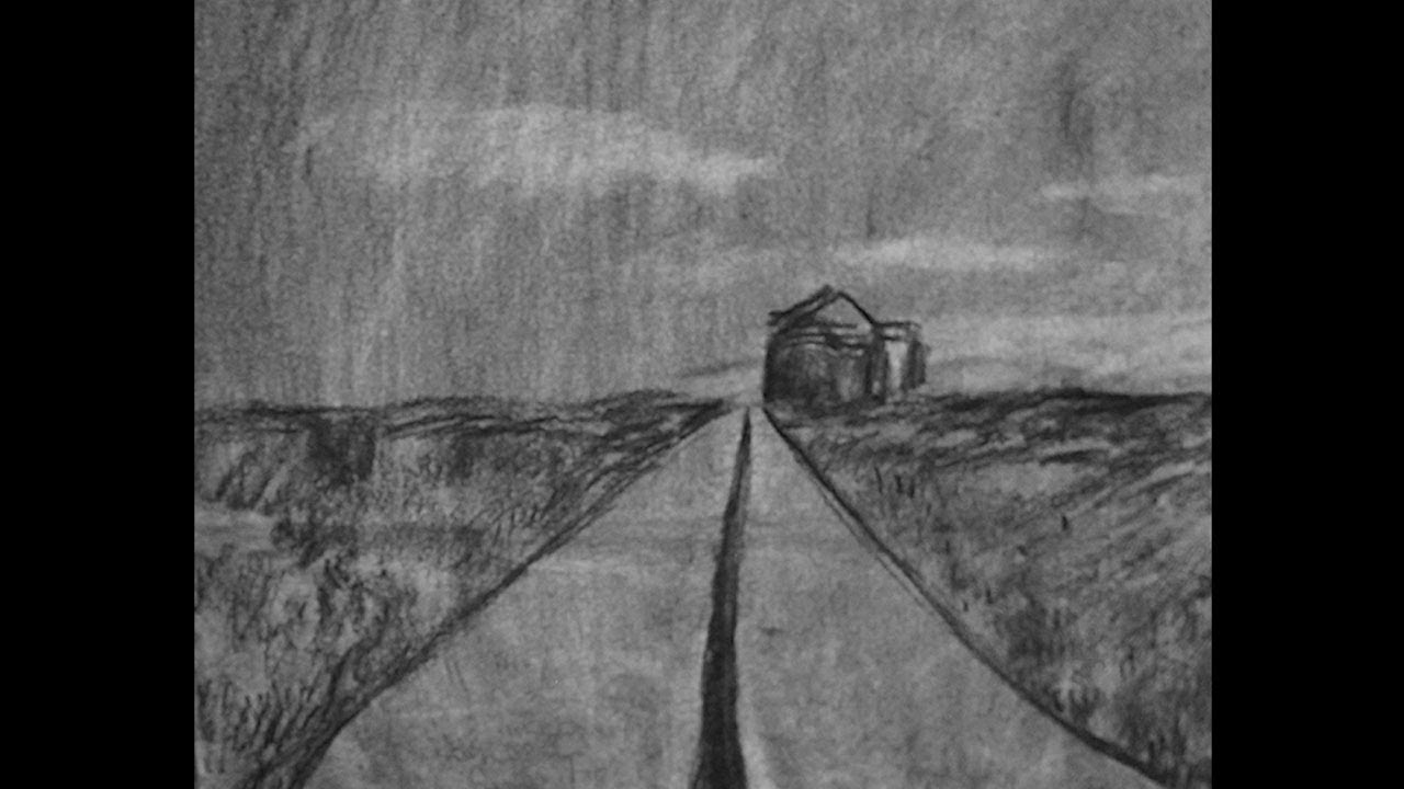 the journey - a short charcoal stop motion animation