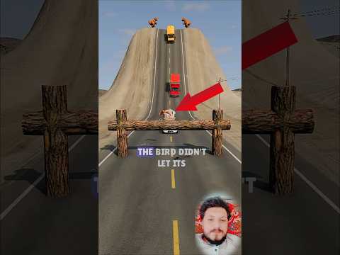 Cars vs Log Trap #1 - BeamNG.Drive