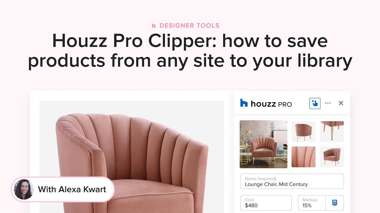 Houzz Pro Clipper: How to Save Products From Any Site to Your Library ...