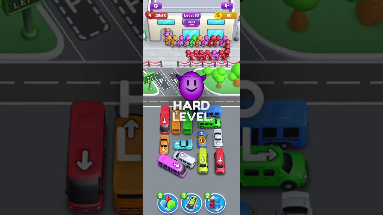 Crowd Express level 83 hard level Walkthrough Solution