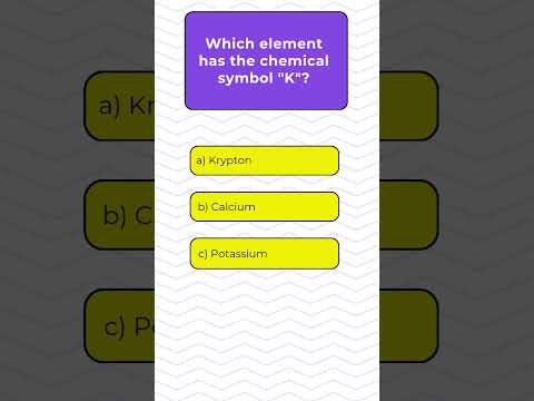 Which Element Has the Chemical Symbol "K"? 🧪