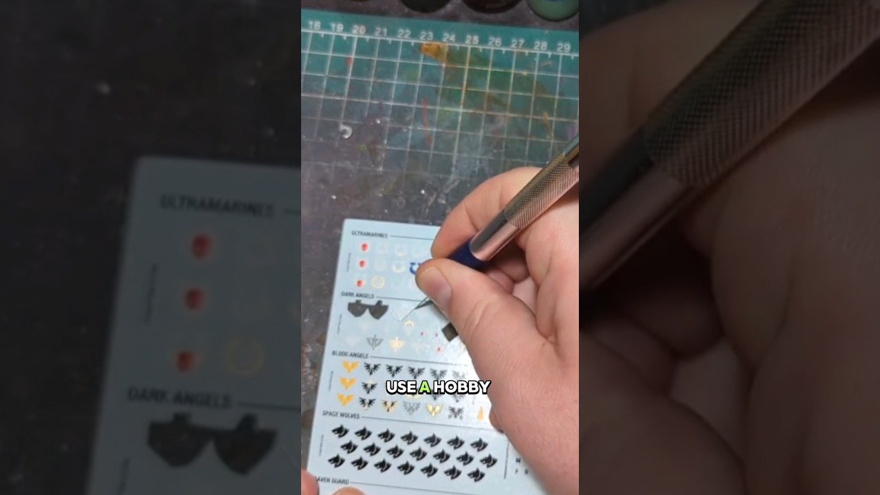 How To EASILY Apply Transfers To Your #warhammer Miniatures. #warhammer40k #miniaturepainting