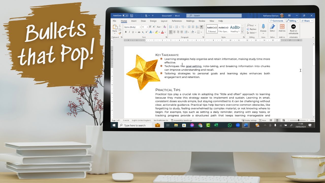 Microsoft Word Tips: Add Colour and Style to Your Bullet Points