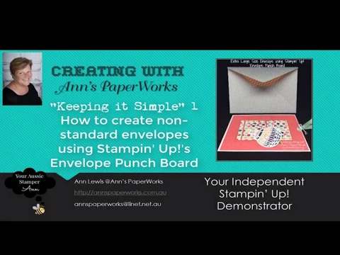 Envelope Punch Board by Stampin' Up! - non-standard size envelopes
