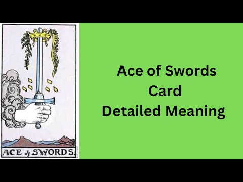 Ace of Swords — Tarot Card Meaning || Minor Arcana || Learn Tarot With Nidhi