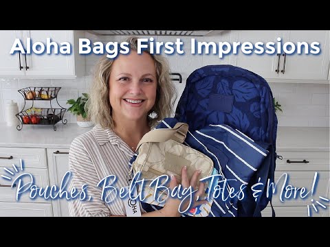 ALOHA COLLECTION | First Impressions! Pouches, Belt Bags, Totes, Backpack & More! | GatorMOM