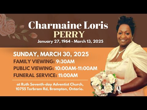 In Memoriam | Funeral Service for Charmaine Loris Perry | March 30, 2025