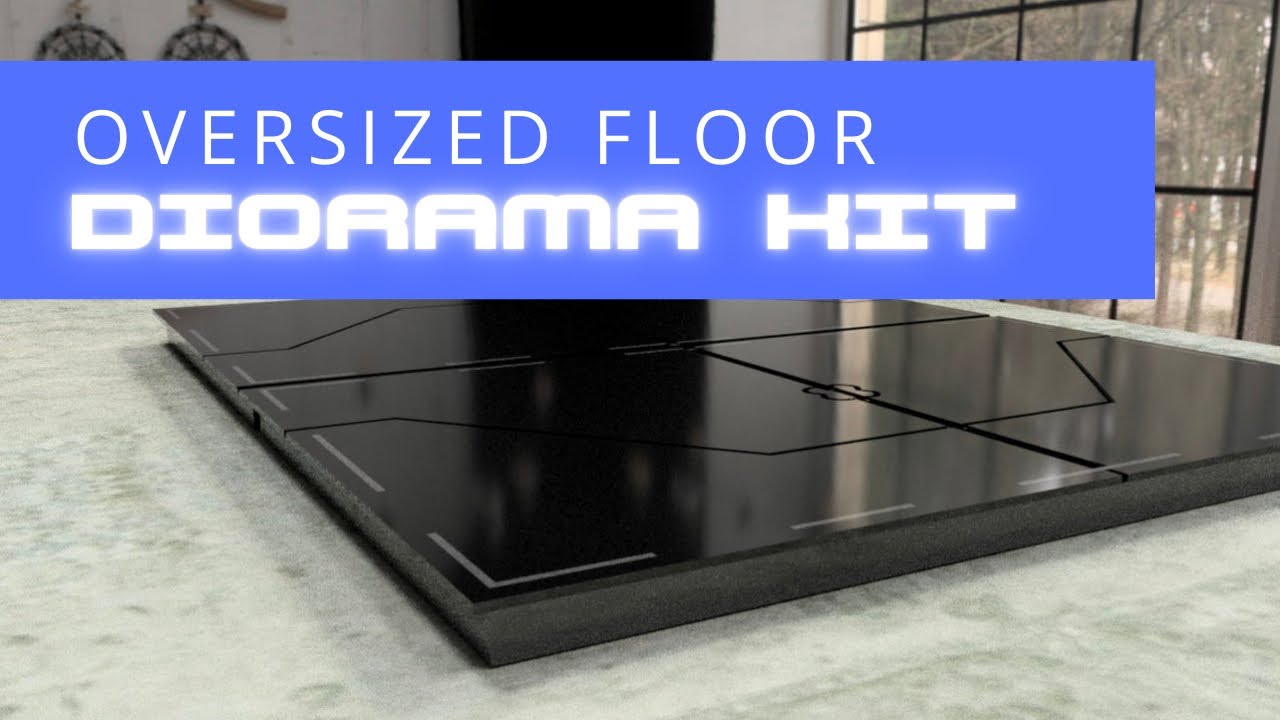 Oversized diorama floor kit for 12” and 6” figures - assembly process