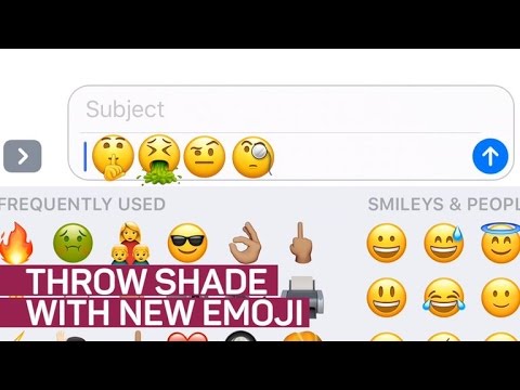New emojis let you throw shade with style