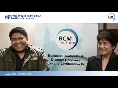 BCM Institute, BCM 5000 Course - Alice Manalo and Cristian Caong