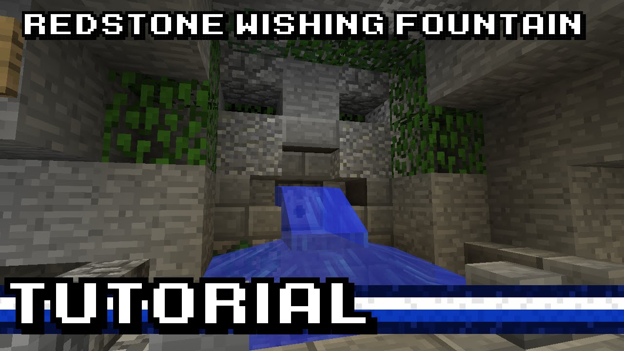 Minecraft: Redstone Wishing Fountain! [Tutorial]