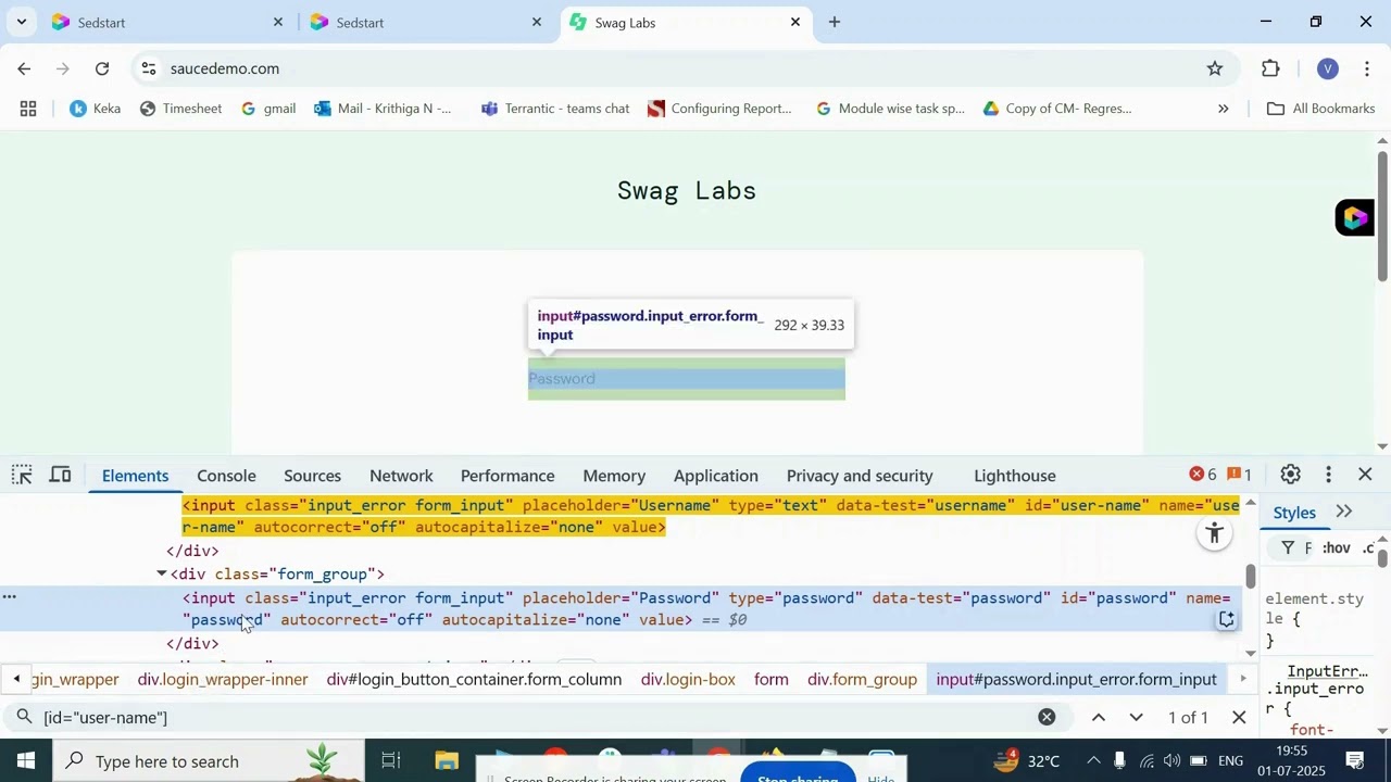 How to Automate Login Test in Sedstart | End-to-End Login Automation with Credentials & Validation