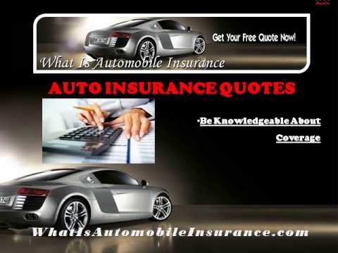 What Is Automobile Insurance