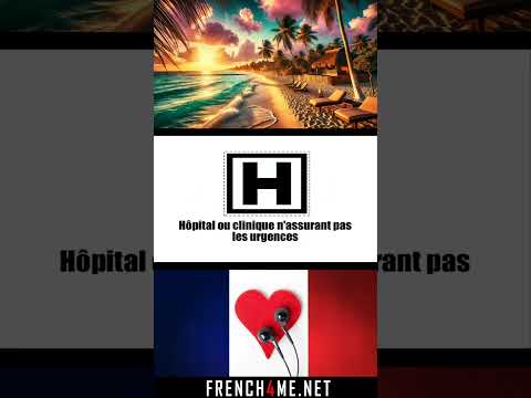 Learn 1 French Word At The Beach I Code de la route ideogrammes #10