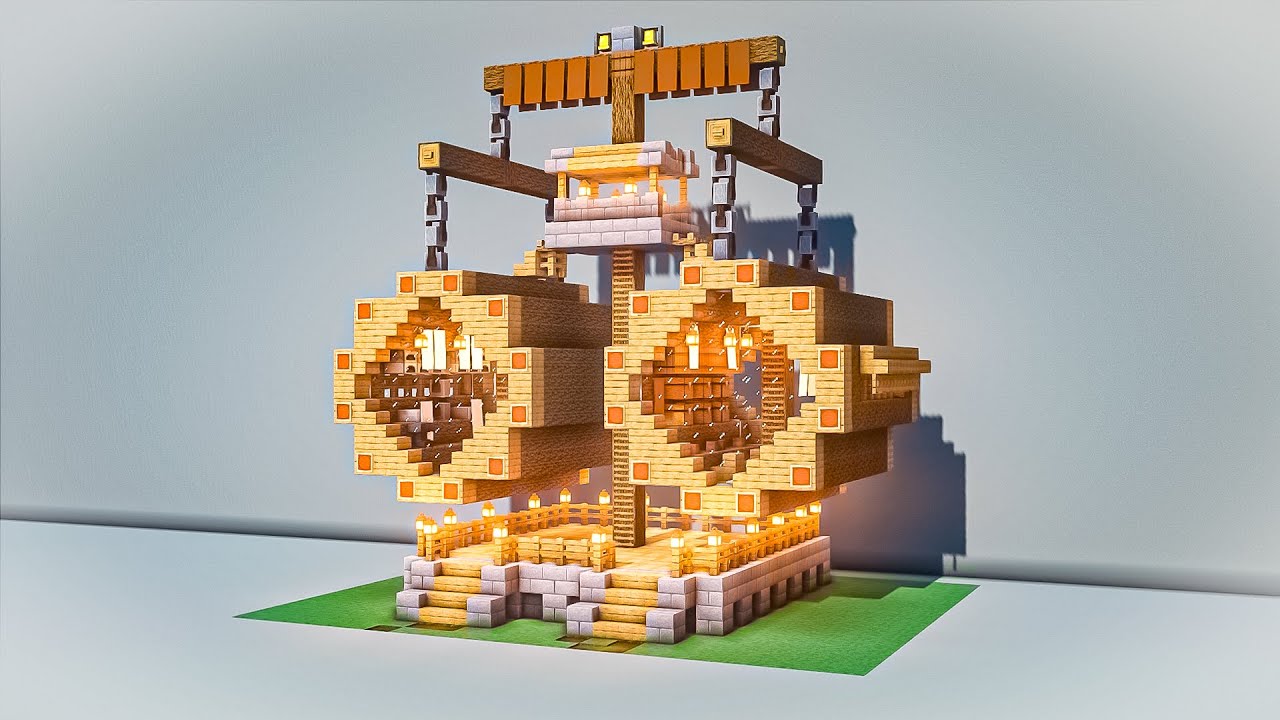 Minecraft tutorial: How to build a Hanging House - Minecraft Builders