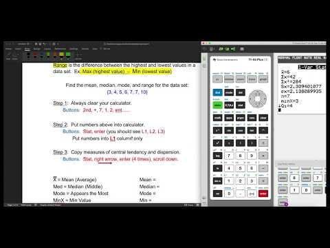 Statistics: How to Find Mean, Median, Mode, and Range with the TI-84 Plus Calculator!!
