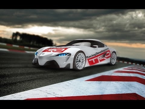 How to Photoshop a Toyota FT-1 TRD GT500 Race Car Rendering