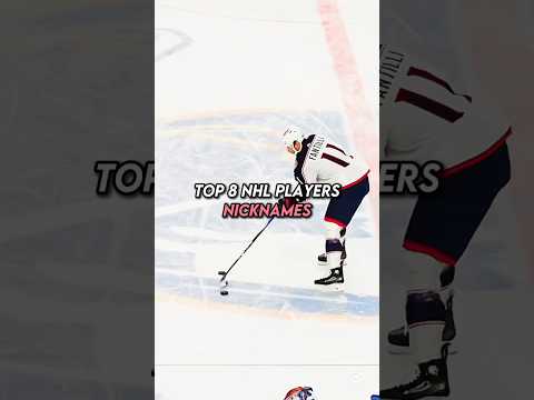 Top 8 Nicknames in the NHL #nhl #funny #stanleycupfinals
