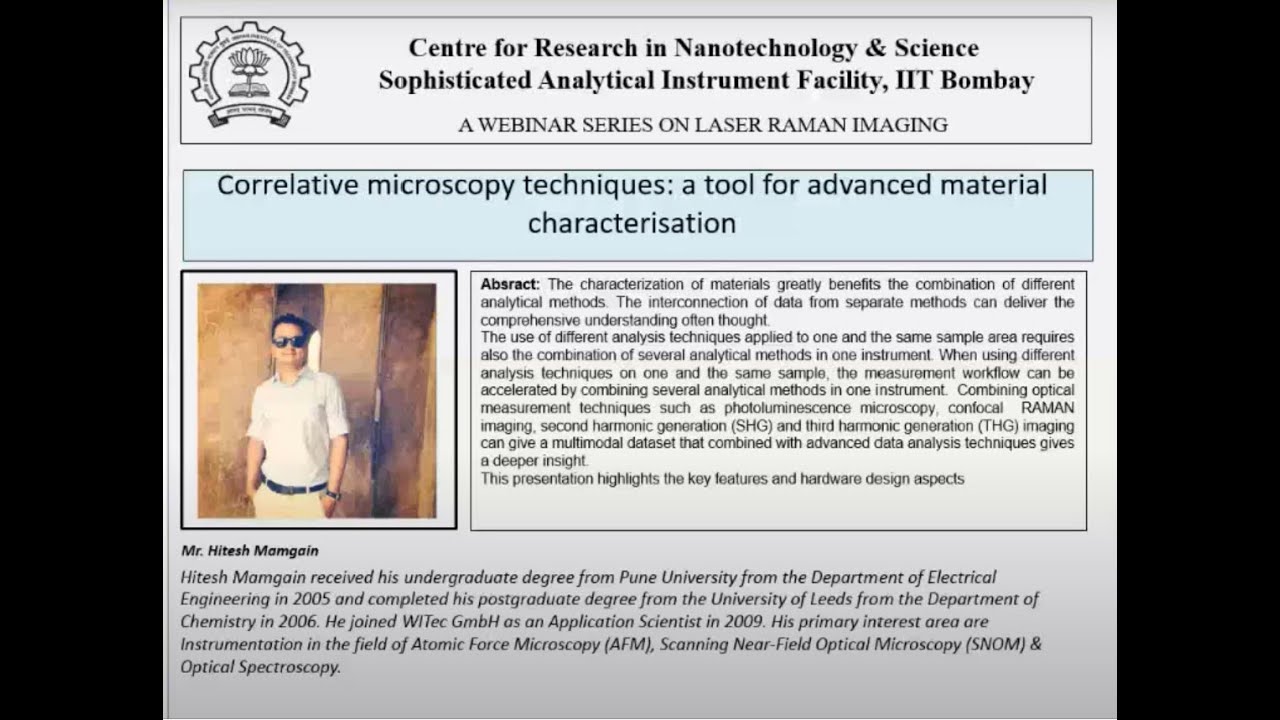 LRS Imaging-Correlative microscopy techniques: a tool for advanced material characterization