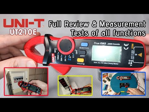 UNI-T UT210E Clamp Multimeter - Full review, Tutorial and Measurement tests of all functions