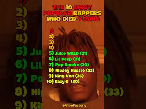 π The 10 Most Popular Rappers Who Died Young ποΈπ₯