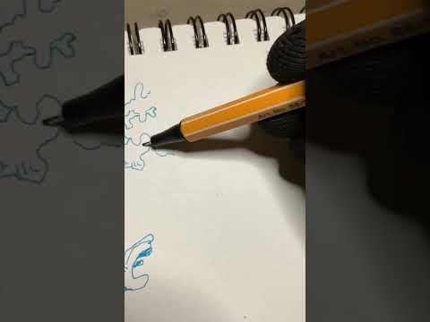 blue doodle