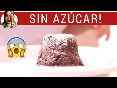 Volcán de chocolate, postre fácil SIN AZÚCAR! | Cocina