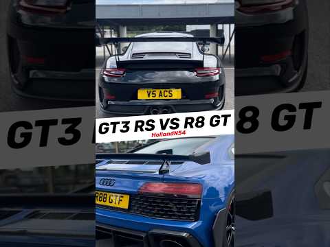 Crazy Audi R8 vs GT3 RS Launch 🚀