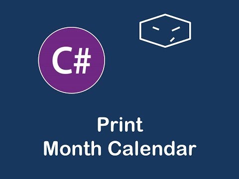 Learn print month calendar in c - Mind Luster