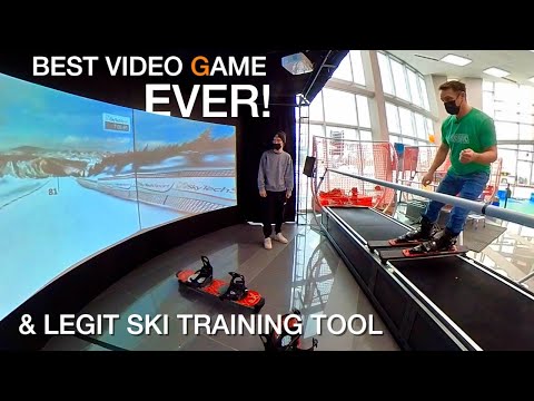 Best Video Game Ever Or Serious Ski Training Tool? ProSkaters Place's Ski Simulator