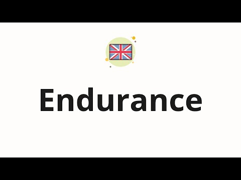How to pronounce Endurance