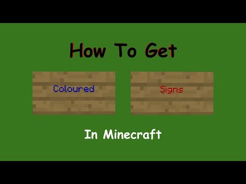 How To Get Coloured Signs In Minecraft | #shorts
