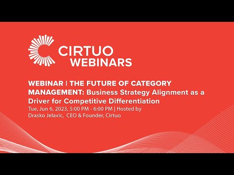 Cirtuo Webinar | The future of Category Management