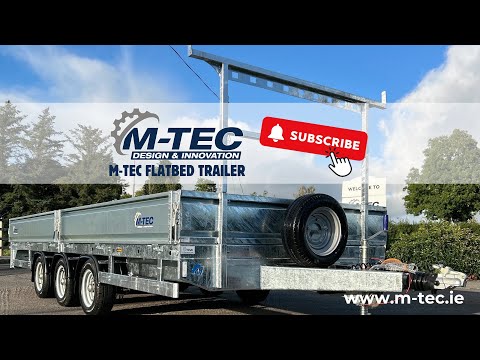 M-TEC Flatbed trailer