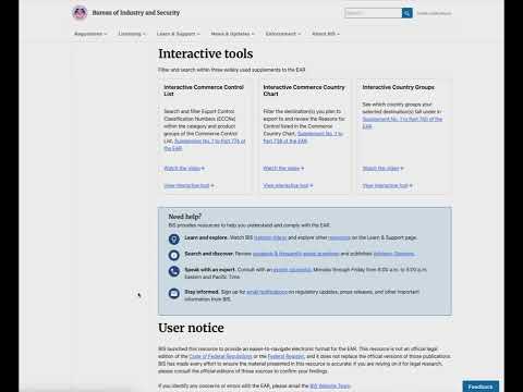 EAR Landing & Table of Contents Redesign