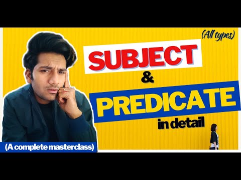 Types of Subjects and Predicates in English || Parts of a sentence