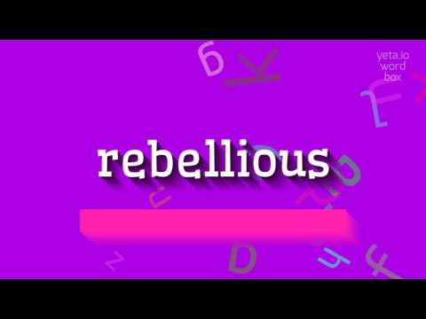 REBELLIOUS - HOW TO PRONOUNCE IT? #rebellious