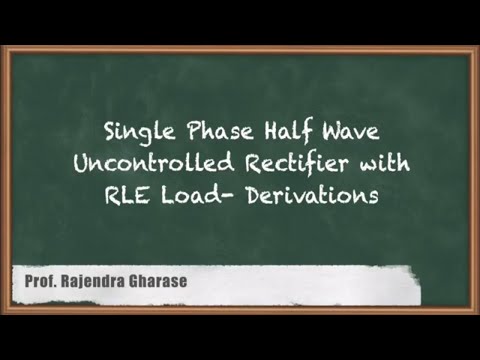 Mastering RLE Load: Single Phase Half Wave Uncontrolled Rectifier ...