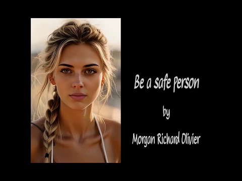A charming lady (AI Facsimile) shares Morgan Richard Olivier’s wisdom on being a safe soul!