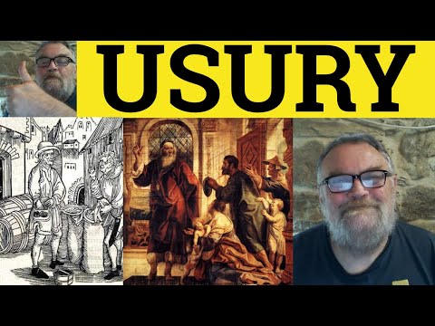 🔵 Usury Meaning - Usurer Examples - Usurious Definition - Legal English - Usury Defined - Usury