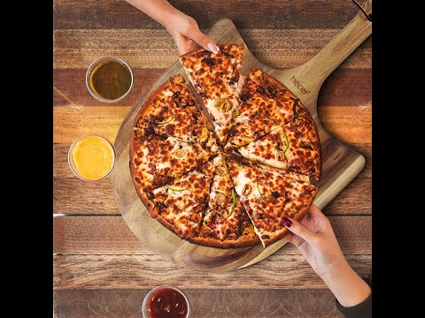 hecef 12in Large Pizza Paddle Premium Acacia Wood Serving Board for Pizza Cheese#fyp #kitchen