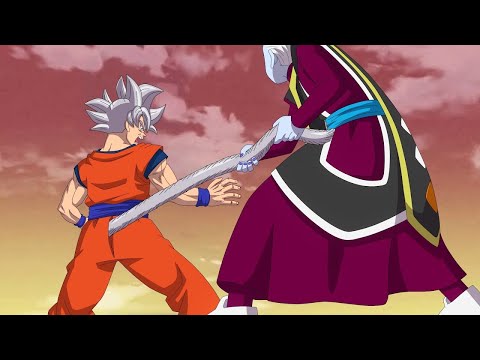 Whis pulls Goku's tail and fuses Ultra Instinct with Super Saiyan 4 - Dragon Ball Super @AnimeWow