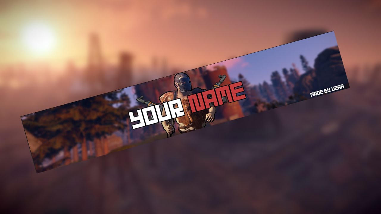 {FREE} RUST Youtube Banner V1 - uzaa