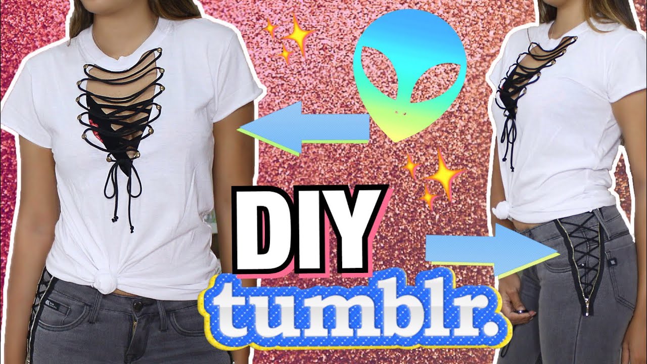 DIY ROPA TUMBLR Fácil│TUMBLR CLOTHES ♡│Mirianny