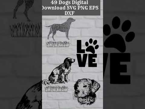 49 Dogs Digital Download #Short | SVG | PNG | EPX | DXF